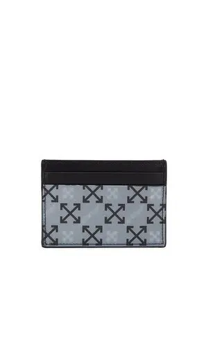 Off-White Arrow Card Case In Black - Reflective Black