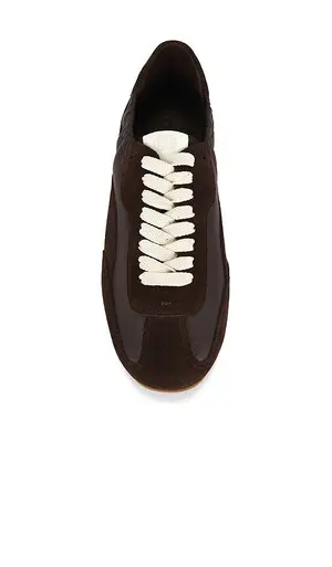 Simkhai Eden Elasticized Leather Combo Sneaker - Cacao