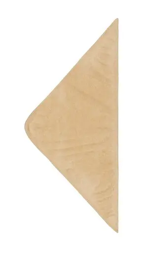 Soft Goat Brushed Triangle Scarf In Tan