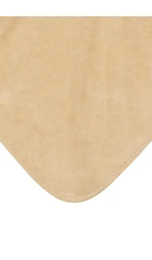 Soft Goat Brushed Triangle Scarf In Tan