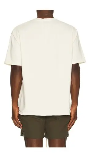 Rhude Usa Sailing Icon Tee In White - Vintage White & Black