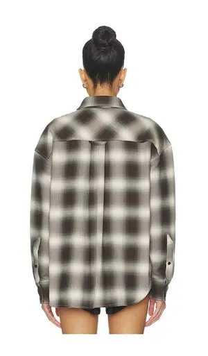Closed Cropped Front Oversized Shirt