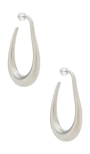Shashi Lucien Hoop Earrings - Silver