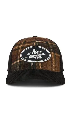 LES DEUX Skyline Patch Check Baseball Cap