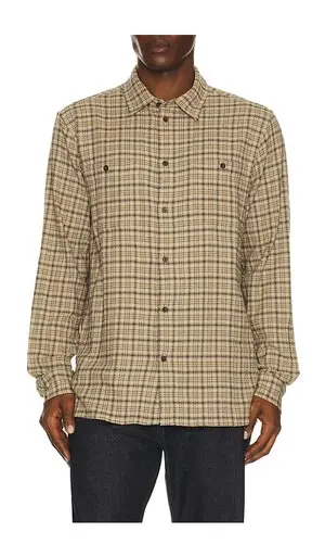 LES DEUX John Check Shirt In Brown
