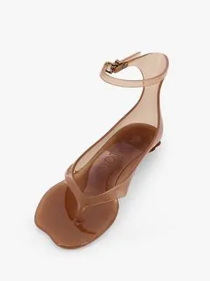 Chloé Tpu Jelly Sandals With Shell Heel