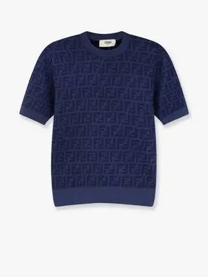 Fendi Ff Wool And Silk Sweater