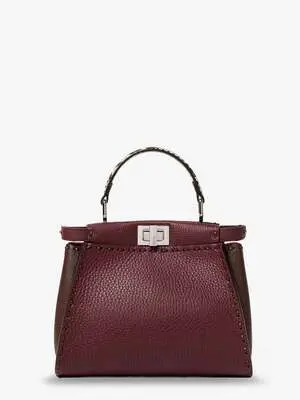Fendi Peekaboo Mini Leather Crossbody Bag