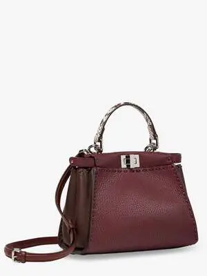 Fendi Peekaboo Mini Leather Crossbody Bag