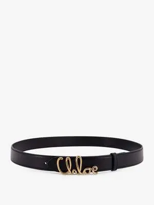 Chloé Iconic Leather Belt - Black