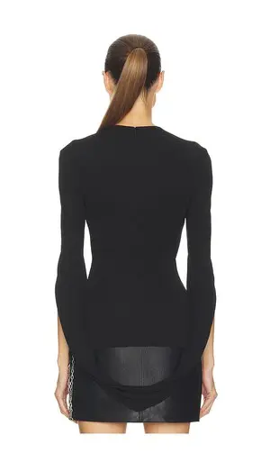 Alexander Wang Drape Back Sleeves Top
