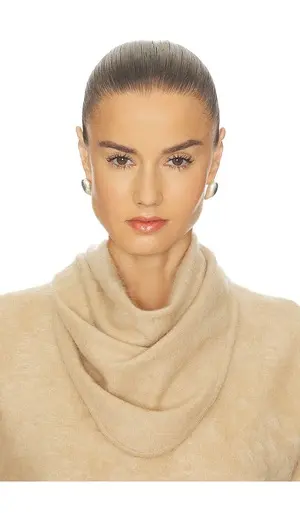 Soft Goat Brushed Triangle Scarf