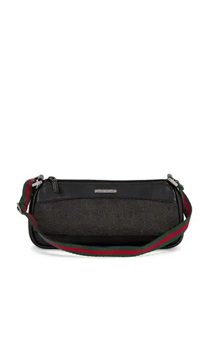 FWRD RENEW Gucci Denim Pochette Shoulder Bag