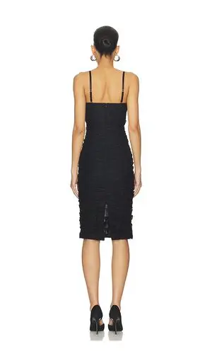 L'Agence Senna Lace Bustier Midi Dress