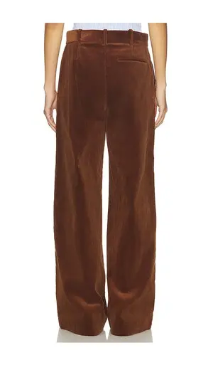 Monse Double Waistband Corduroy Pant - Brown