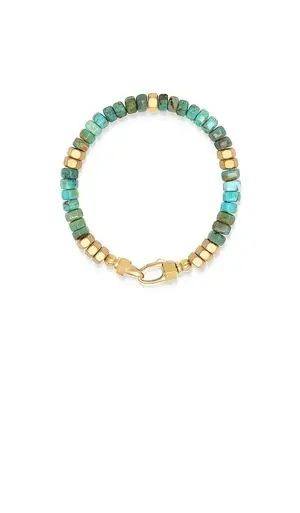 NIALAYA JEWELRY Hexagon Beaded Bracelet - Blue