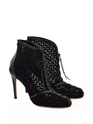 FERRAGAMO 90mm Macramé Boots