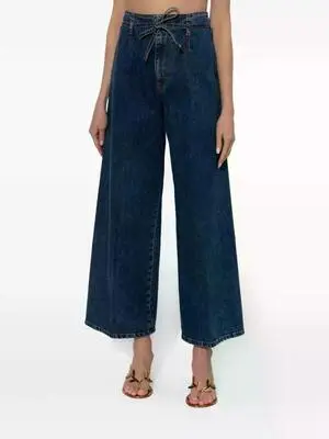Etro Logo-embroidered Wide Leg Jeans