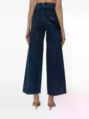 Etro Logo-embroidered Wide Leg Jeans