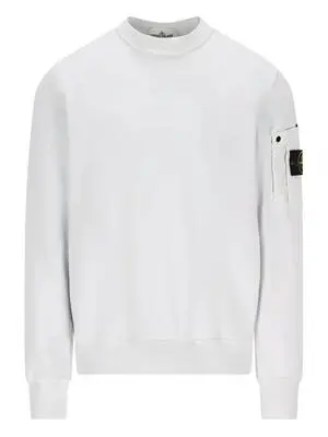 Stone Island Logo Patch Sweatshirt - Blue