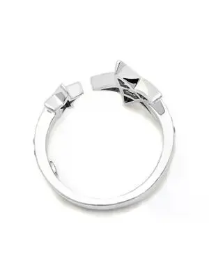 JEWELS AFICIONADO 18k White Gold Diamond Star Ring