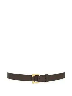 FERRAGAMO Gancini Belt - Brown