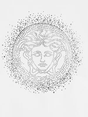 Versace Embellished Medusa T-shirt - White