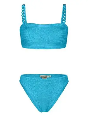 PARAMIDONNA Penelope Chain Two-piece Swimsuit - Blue
