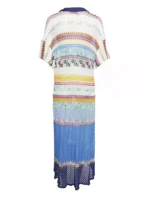 Missoni Side-slit Collared Maxi Dress