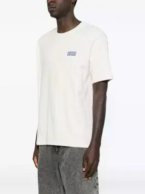 American Vintage Logo-detail T-shirt - Neutrals