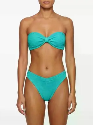 PARAMIDONNA Lucy Bow Two-piece Swimsuit - Blue