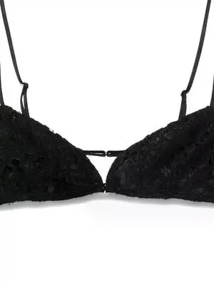 LUDOVIC DE SAINT SERNIN Lace-trim Bra