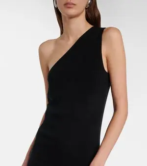 LISA YANG One-shoulder Cotton And Cashmere Top