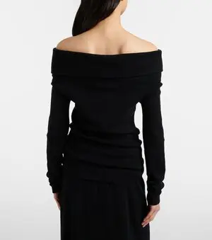 LISA YANG Off-shoulder Top - Black