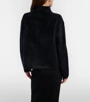 LISA YANG Ribbed Cashmere Mockneck Sweater