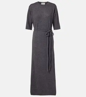LISA YANG Tilde Belted Maxi Dress - Grey