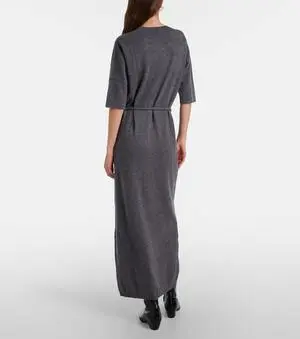 LISA YANG Tilde Belted Maxi Dress - Grey