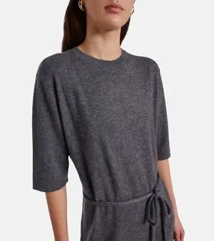 LISA YANG Tilde Belted Maxi Dress - Grey