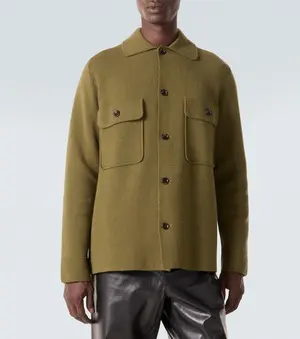 ALLUDE Wool And Cashmere Overshirt - Green