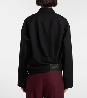 Loewe Wool Blouson Jacket - Black