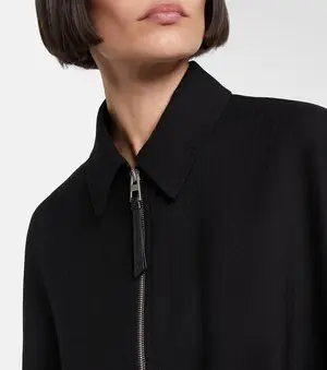 Loewe Wool Blouson Jacket - Black