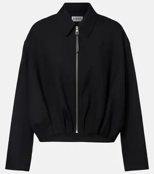 Loewe Wool Blouson Jacket - Black