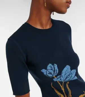 Erdem Floral Jacquard Sweater