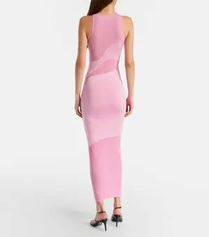 Wolford Shade Paneled Midi Dress