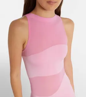 Wolford Shade Paneled Midi Dress