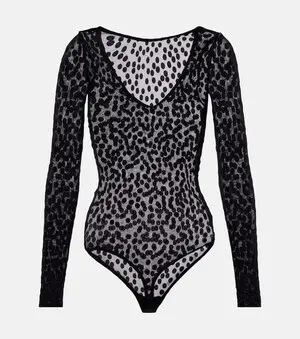 Wolford Sweet Dots Bodysuit - Black
