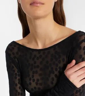 Wolford Sweet Dots Bodysuit - Black
