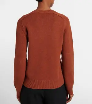 Burberry Cashmere Crewneck Sweater - Orange