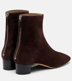 Le Monde Beryl Carole Suede Ankle Boots - Brown