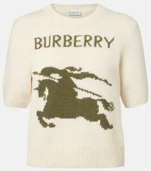 Burberry Wool And Cashmere Sweater - White